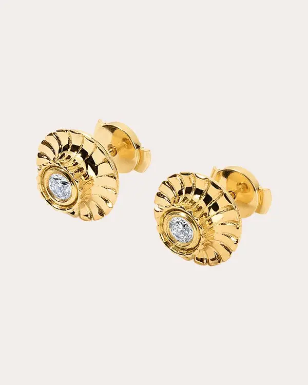 ELIOR Diamond And 18k Stud Earrings - Gold