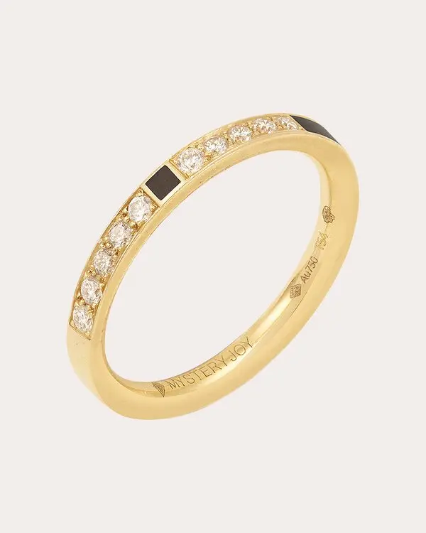 MYSTERYJOY Mirage 18k Enamel And Lab-grown Diamond Ring - Gold