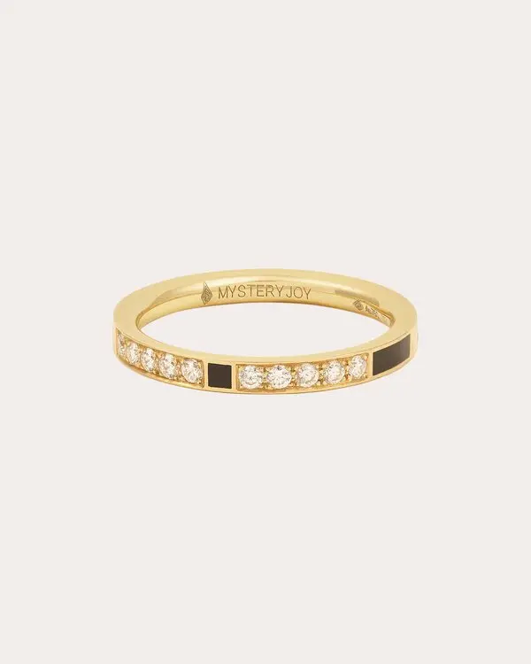 MYSTERYJOY Diamond And 18k Mirage Band Ring