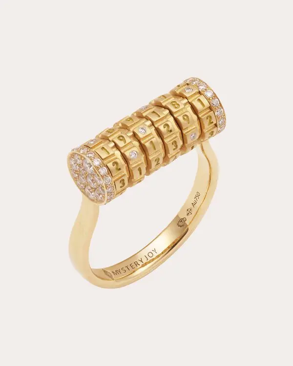 MYSTERYJOY Secret 18k And Lab-grown Diamond Ring - Gold
