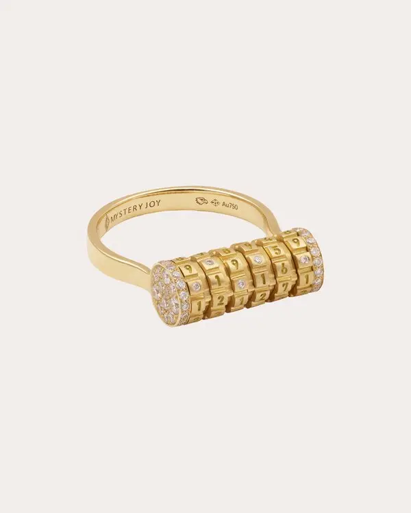 MYSTERYJOY 18k Secret Ring With Diamonds