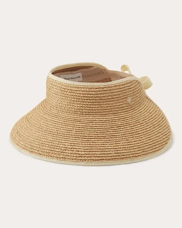 Helen Kaminski Mita Raffia Visor - Natural/sand