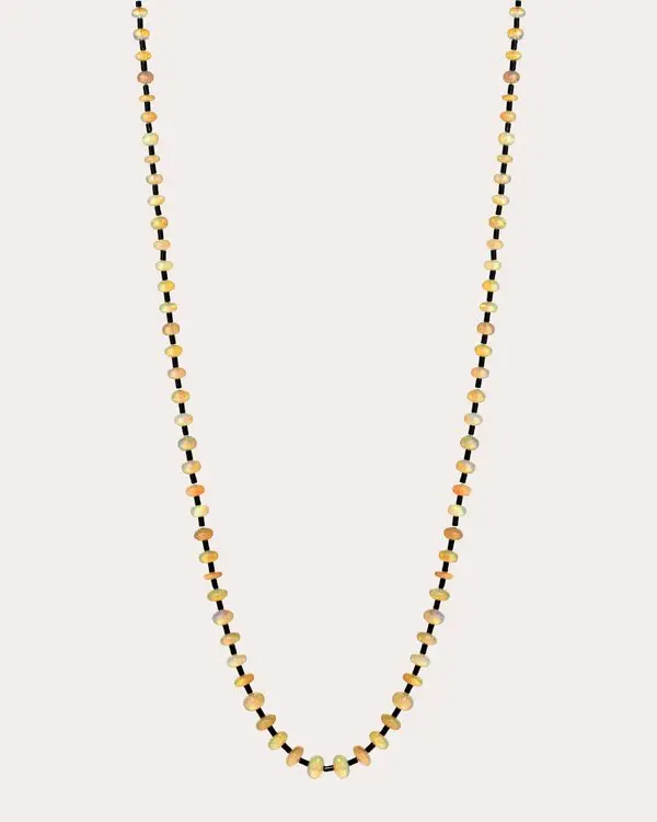 Goshwara 18k Opal & Onyx Beaded Necklace - Gold