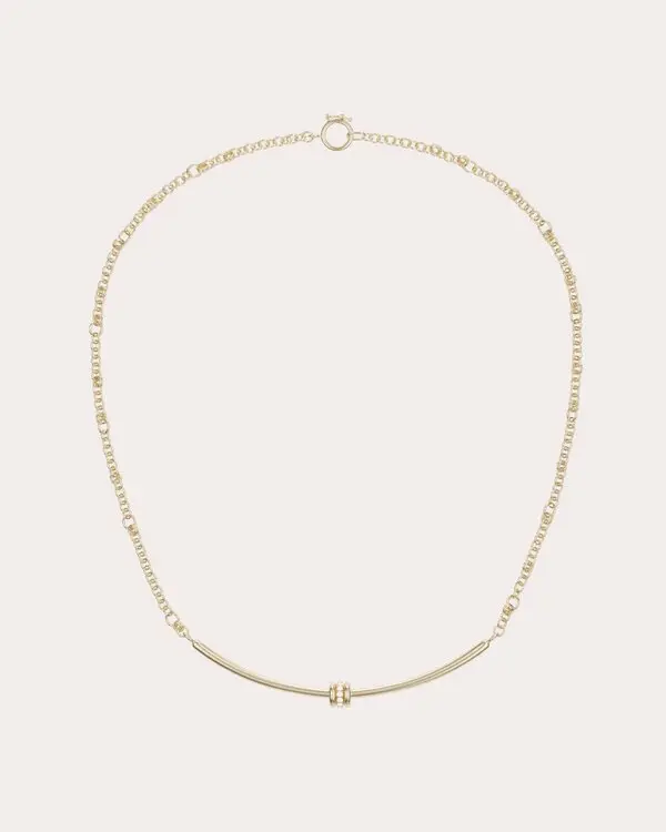 SPINELLI KILCOLLIN Diamond And 18k Gravity Pavé Arc Necklace - Gold