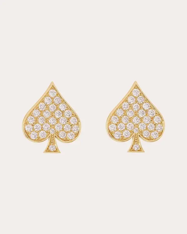 MYSTERYJOY Justice 18k And Lab-grown Diamond Earrings - Gold