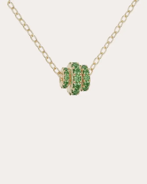 SPINELLI KILCOLLIN Emerald And 18k Gold Vesta Necklace - Green