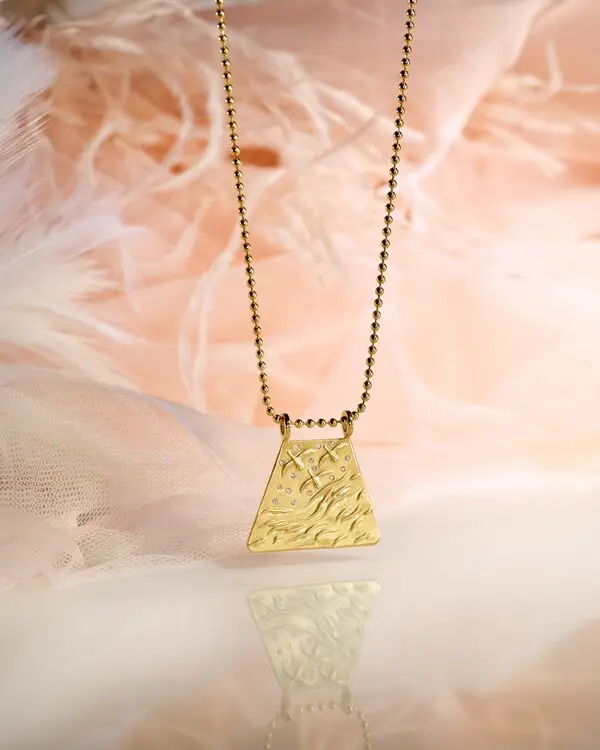 ELIZABETH MOORE Diamond And 18k Swan Motif Pendant Necklace