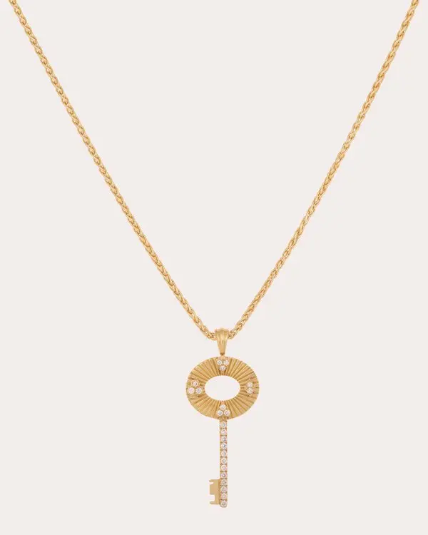 MYSTERYJOY Pouvoir 18k And Lab-grown Diamond Pendant Necklace - Gold