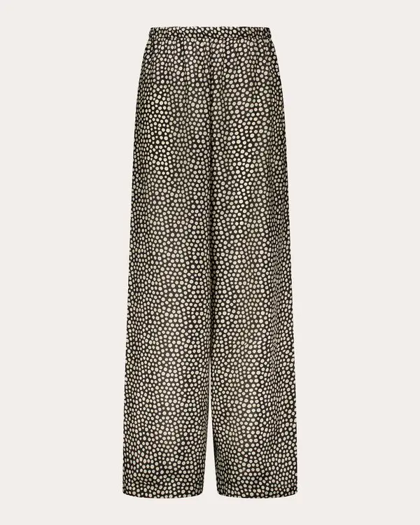 GIRLSMUSTHAVE Amelie Polka Dot Silk Pants - Black