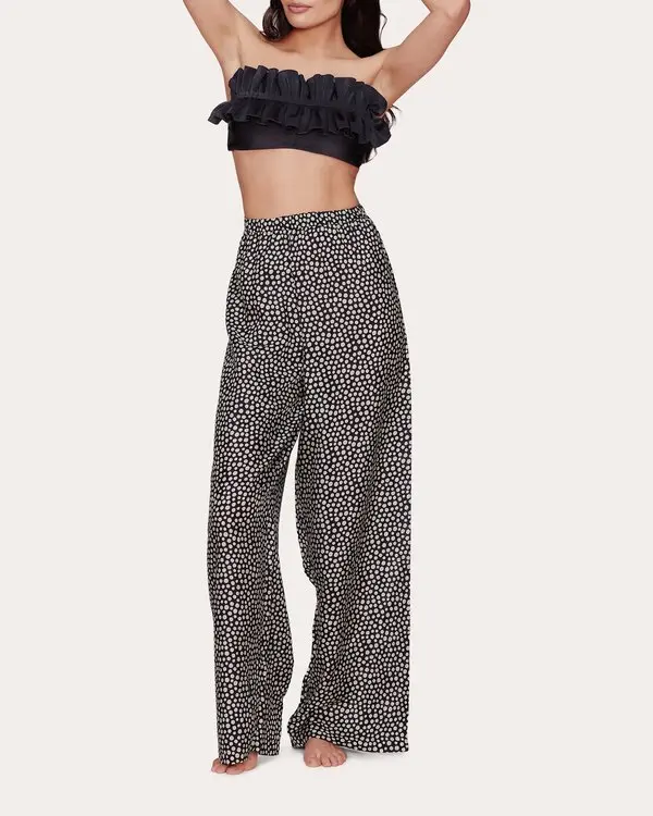 GIRLSMUSTHAVE Amelie Polka Dot Silk Pants