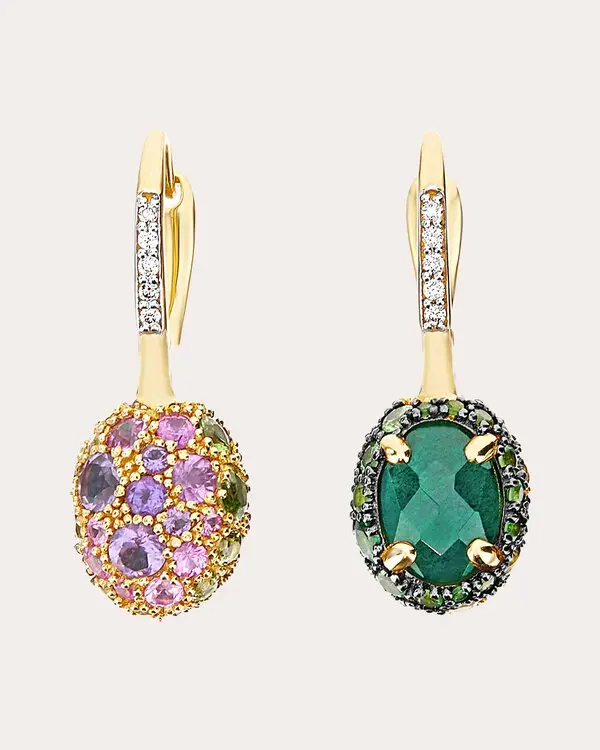 NANIS ITALIAN JEWELS Reverse Ciliegine Drop Earrings - Multicolor