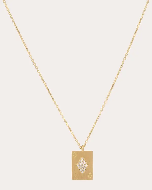 MYSTERYJOY Honneur 18k Lab-grown Diamond Pendant Necklace - Gold