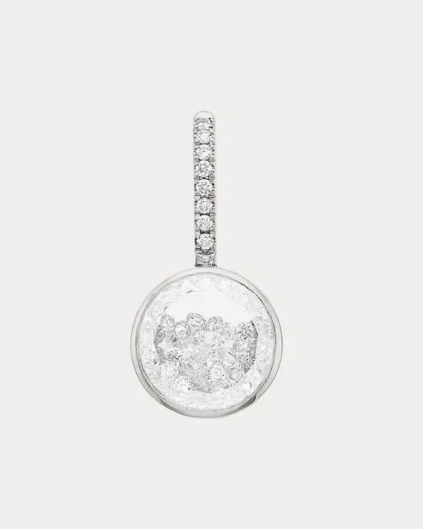 Moritz Glik Naipe Diamond And Crystal Pendant - White