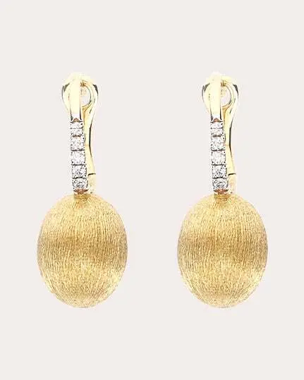 NANIS ITALIAN JEWELS Baby Ciliegine Diamond And 18k Drop Earrings - Gold