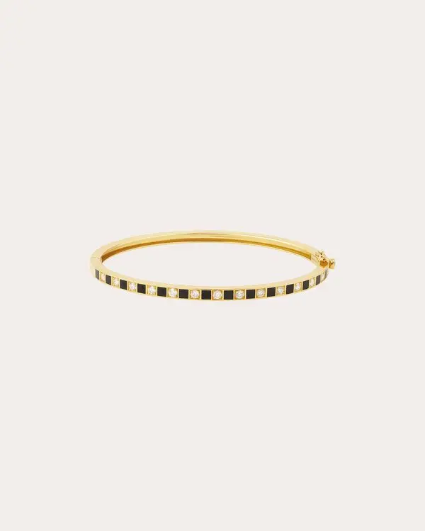 MYSTERYJOY Illusion 18k Enamel And Lab-grown Diamond Bracelet - Gold