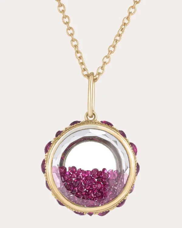 Moritz Glik Core 15 Shaker Pendant Necklace - Pink