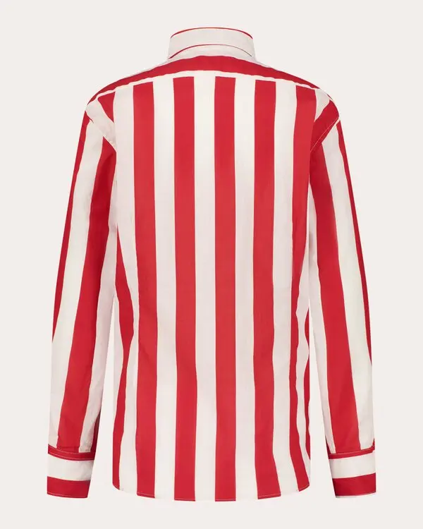 GIRLSMUSTHAVE Irina Stripe Cotton Button-up Shirt