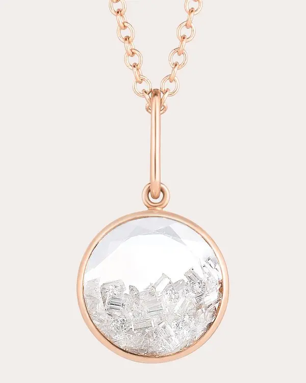 Moritz Glik Diamond And 18k Shaker Pendant Necklace - Pink