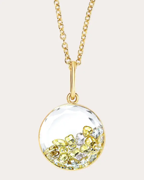 Moritz Glik Core 12 18k Gold Diamond Shaker Pendant Necklace - Yellow