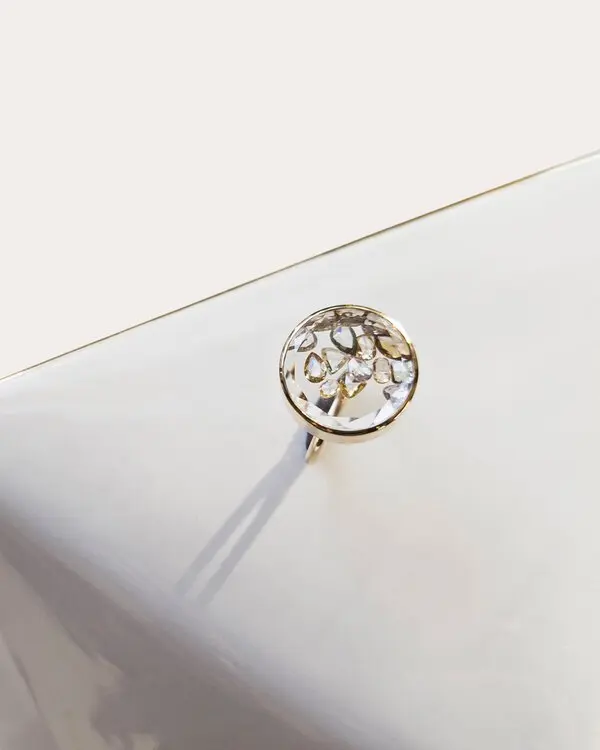 Moritz Glik Diamond And 18k Core 16 Shaker Ring