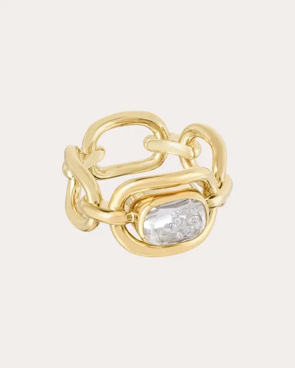 Moritz Glik Malha 18k Crystal And Diamond Shaker Ring - Gold