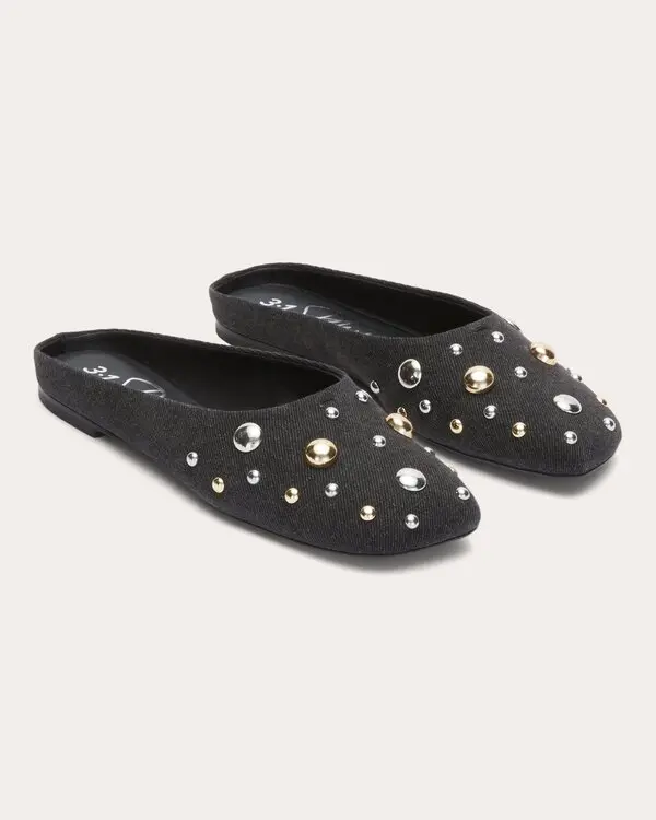 3.1 Phillip Lim Id Studded Flat Mule