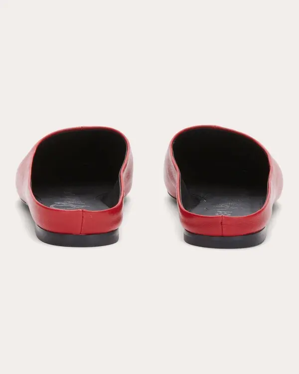 3.1 Phillip Lim Id Leather Flat Mule - Red