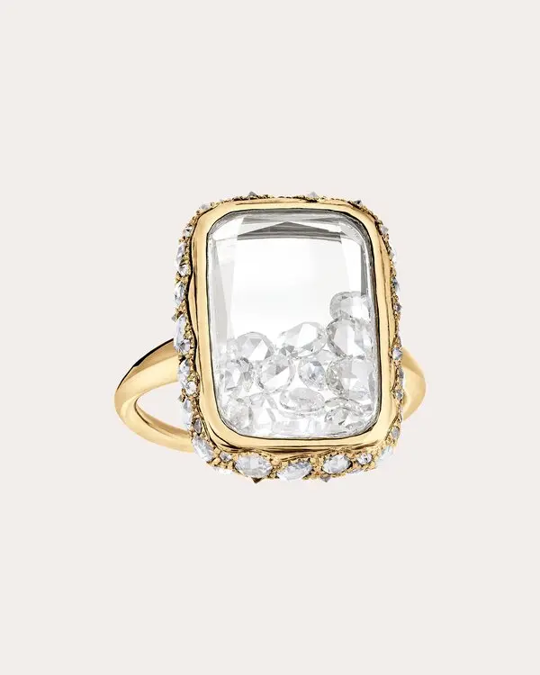 Moritz Glik Diamond & 18k Ten Fourteen Antique Shaker Ring - Gold