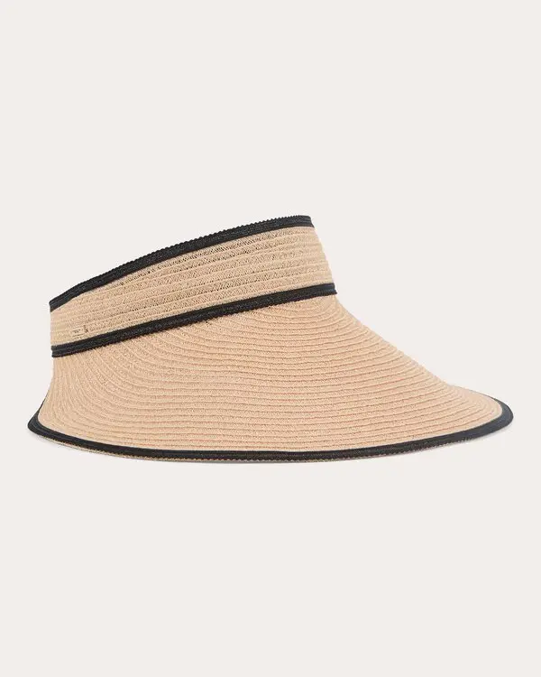 Eugenia Kim Trixie Hemp-blend Visor - Camel/black
