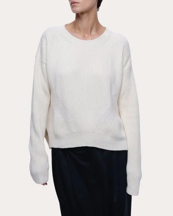 EOLAS Cotton Cashmere Bow Sweater