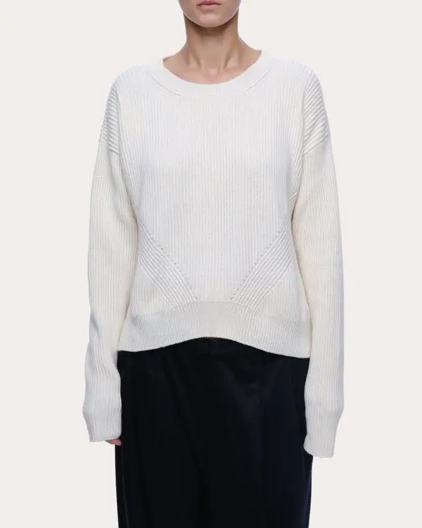 EOLAS Cotton Cashmere Bow Sweater