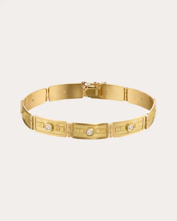 ELIZABETH MOORE Diamond And 18k Protection Bracelet - Gold
