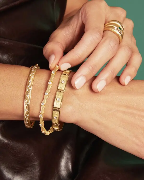 ELIZABETH MOORE Diamond And 18k Protection Bracelet