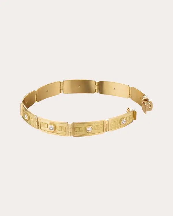 ELIZABETH MOORE Diamond And 18k Protection Bracelet