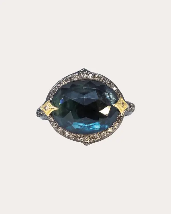 Armenta Topaz And Diamond Ring - Blue