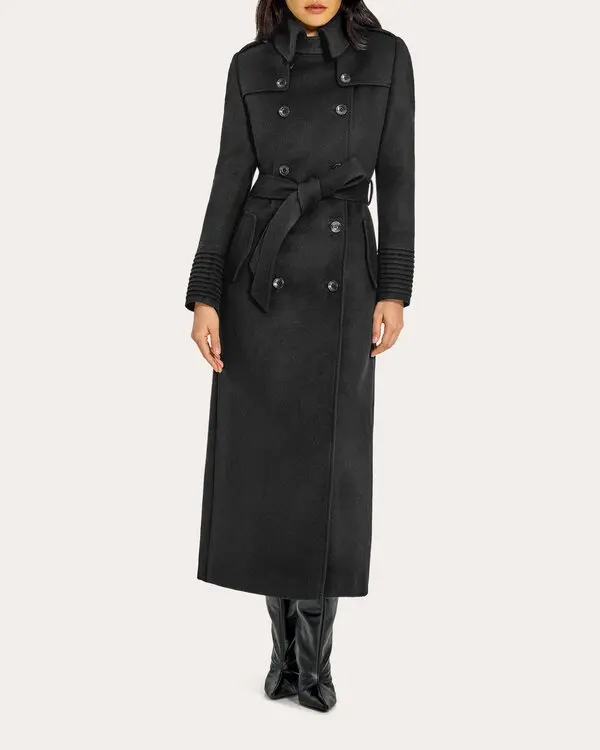 Sentaler Alpaca Wool Maxi Trench Coat