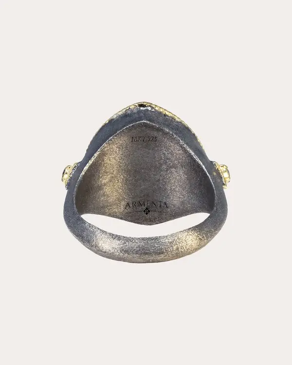 Armenta Topaz & Diamond Signet Ring