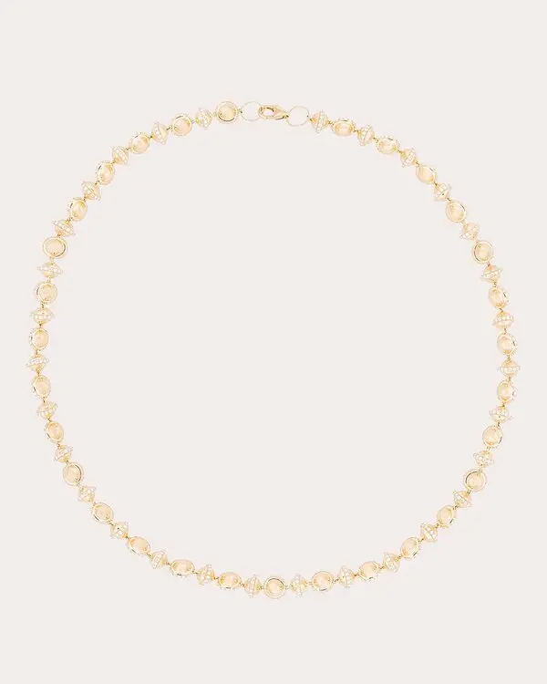 CAMPBELL + CHARLOTTE 14k Small Revel Beaded Necklace - Gold