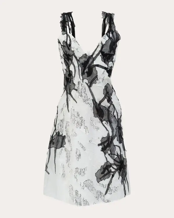 BYVARGA Jasmine Couture Lace Appliqué Mini Dress - Multicolor