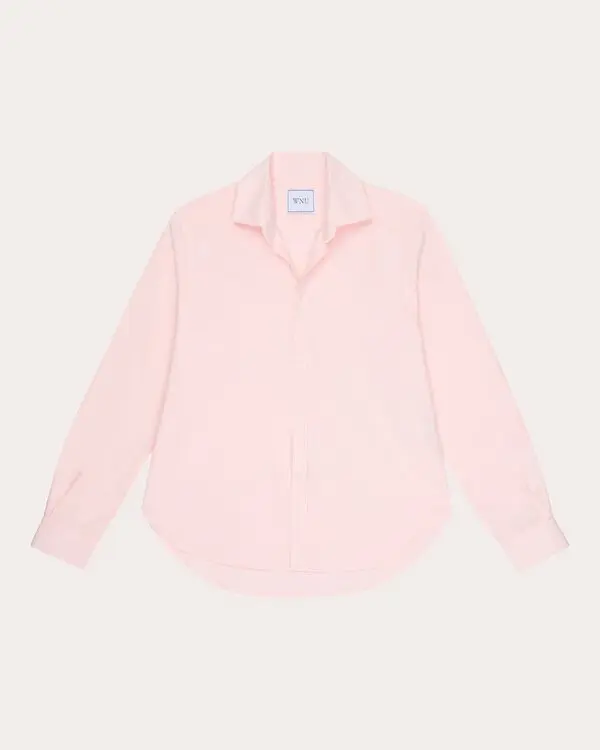 WITH NOTHING UNDERNEATH Classic Oxford Shirt - Pink