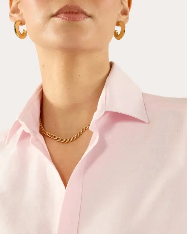 WITH NOTHING UNDERNEATH Classic Oxford Shirt - Pink