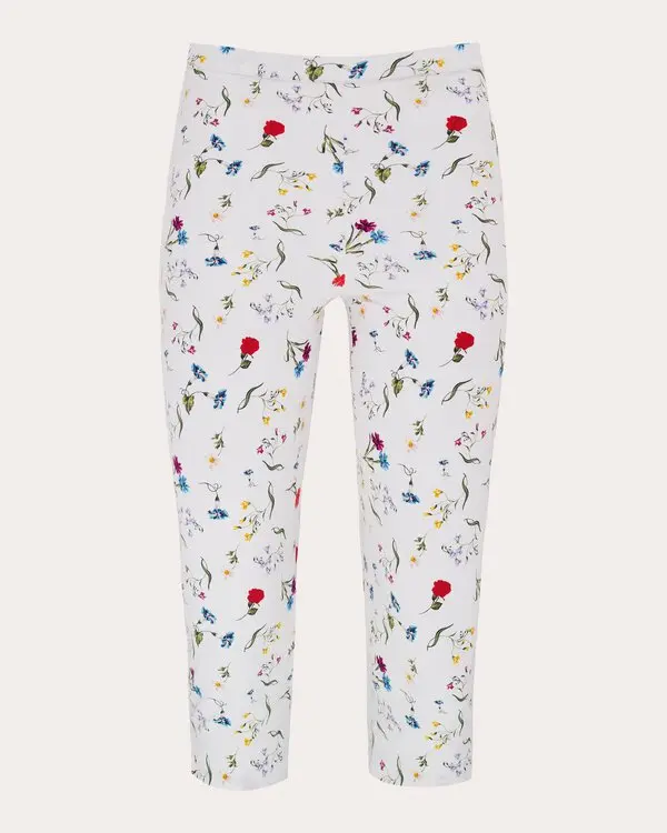 Azeeza Shreya Floral Capri Pants - Multicolor