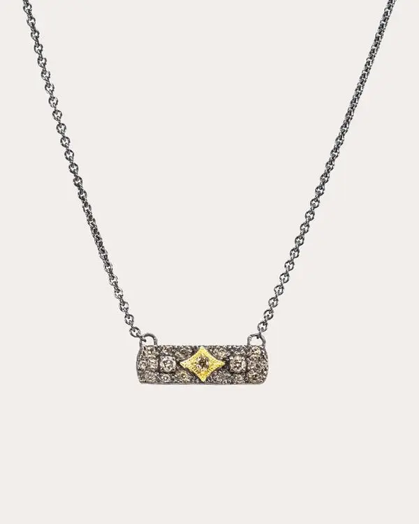 Armenta 18k Gold Blackened Sterling And Diamond Crivelli Necklace - Silver