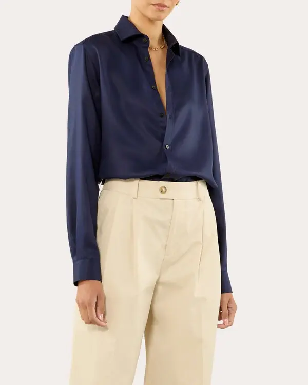 WITH NOTHING UNDERNEATH Classic Tencel Shirt