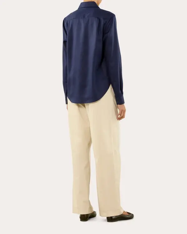 WITH NOTHING UNDERNEATH Classic Tencel Shirt