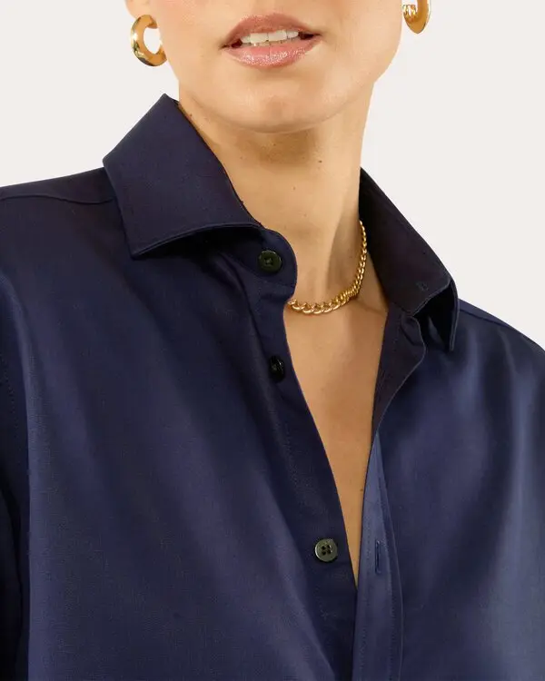 WITH NOTHING UNDERNEATH Classic Tencel Shirt