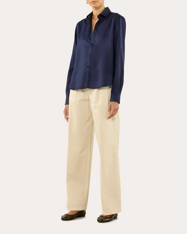 WITH NOTHING UNDERNEATH Classic Tencel Shirt
