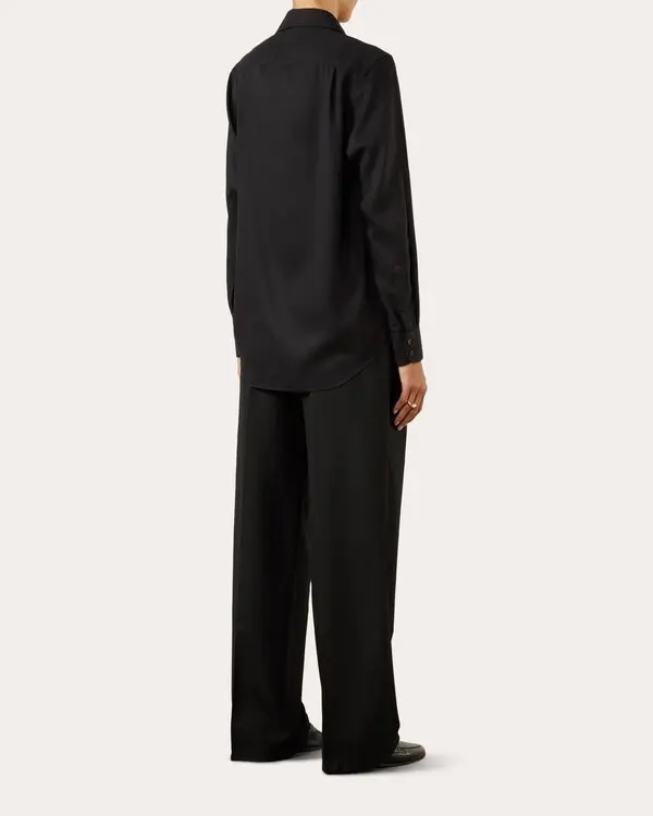 WITH NOTHING UNDERNEATH The Boyfriend Tencel Shirt