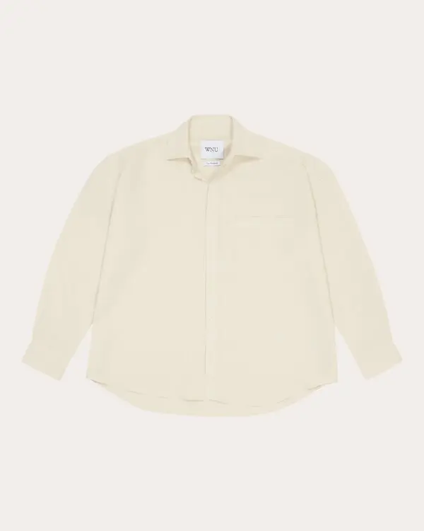 WITH NOTHING UNDERNEATH Weekend Organic Hemp Shirt - Neutral