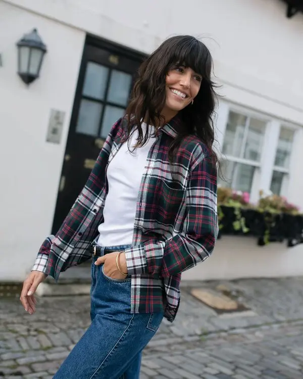 WITH NOTHING UNDERNEATH The Classic Brushed Plaid Shirt